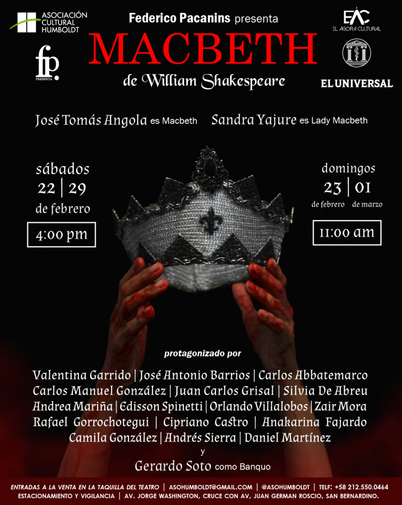 “Macbeth” se une al ciclo Shakespeare de la Asociación Humboldt - La ...
