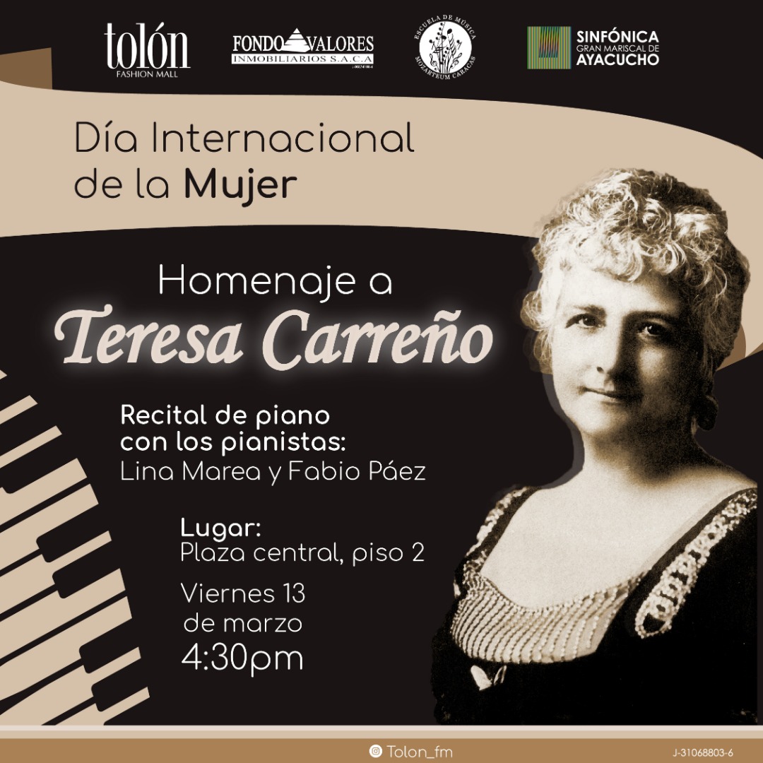 Tolón Fashion Mall rendirá homenaje a la venezolana Teresa Carreño - La ...