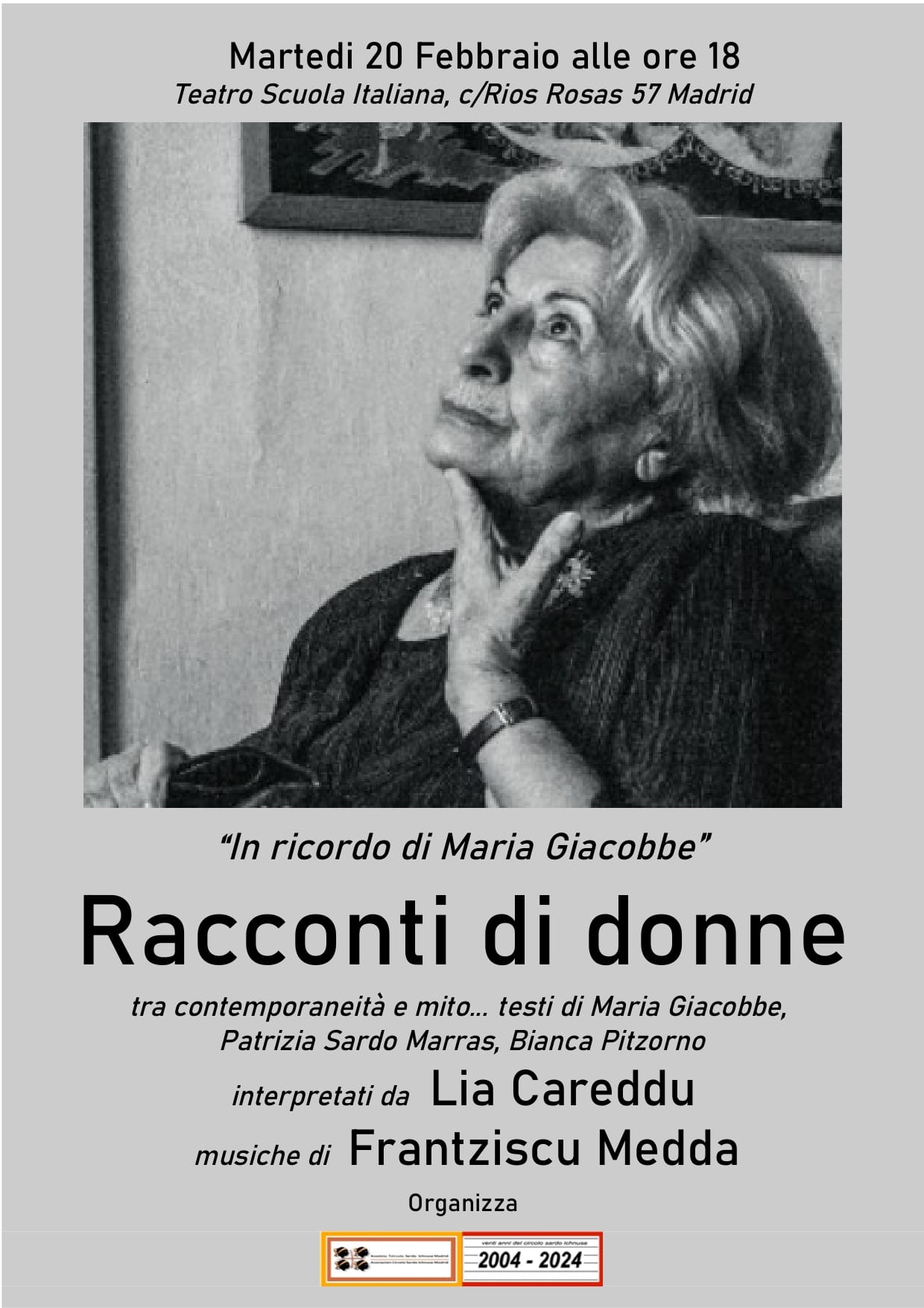 "Racconti di Donne", omaggio del Circolo Sardo di Madrid a Maria ...